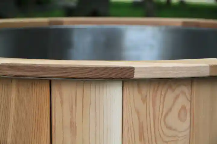 Thermo Hemlock Barrel Cold Plunge – Timber Mountain Custom WoodWorking